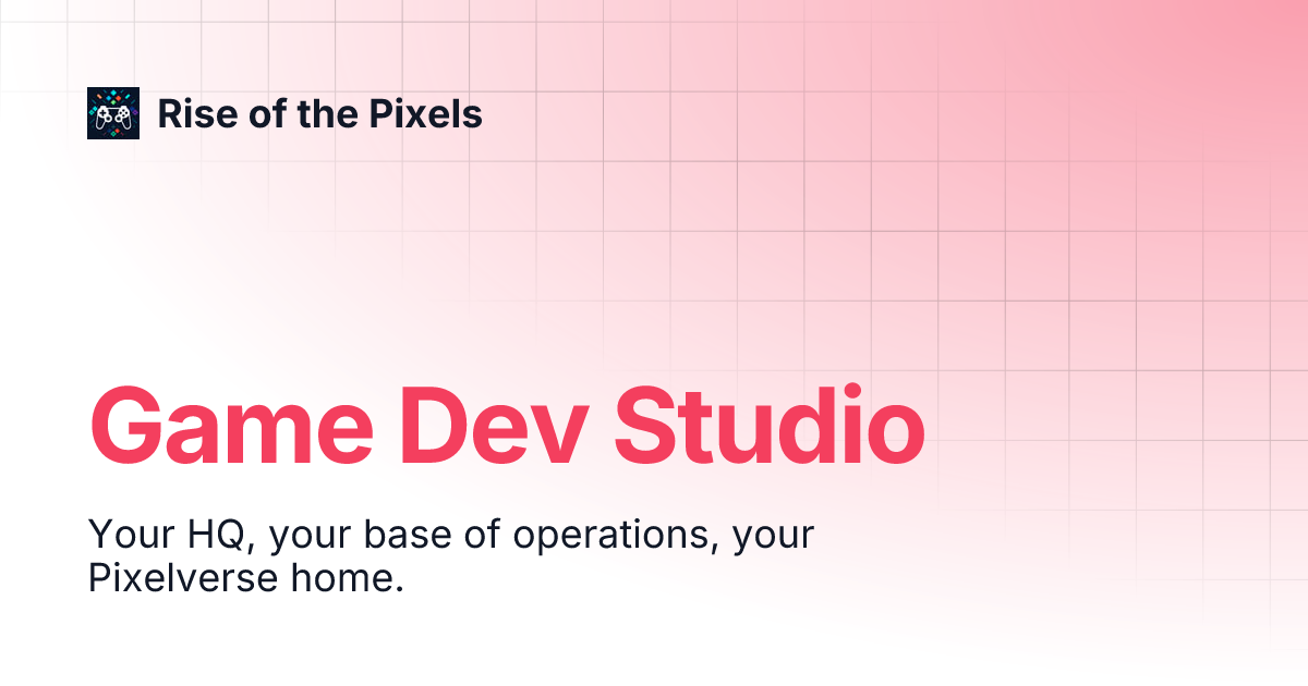 Game Dev Studio | Rise of the Pixels